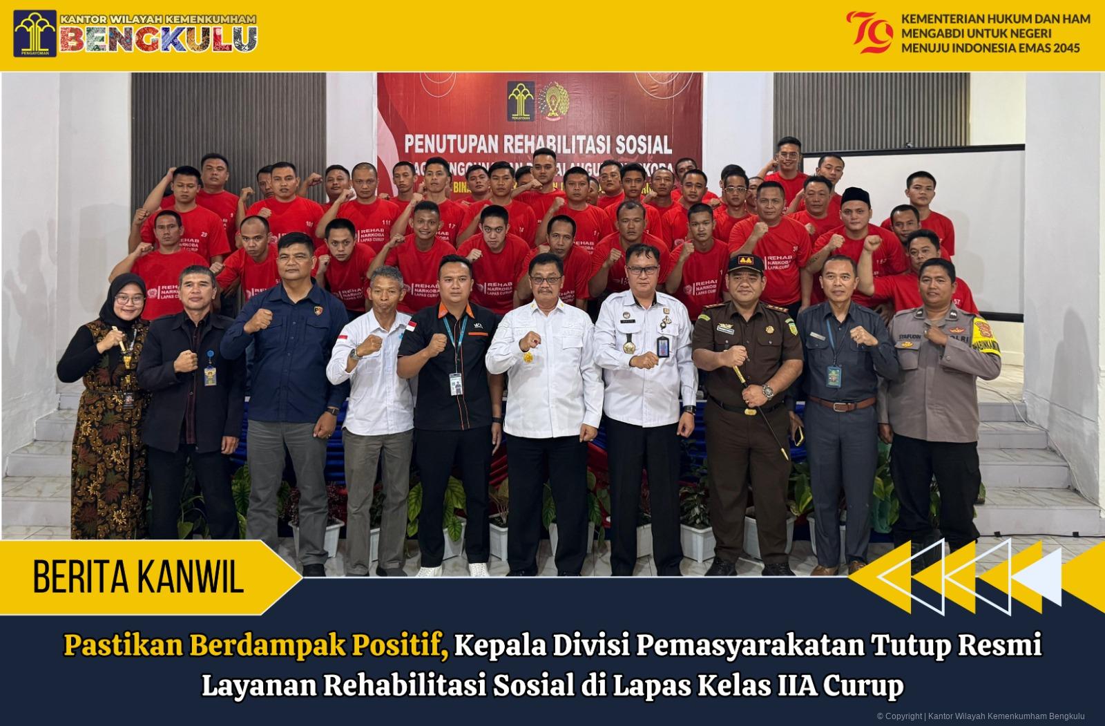 Pastikan Berdampak Positif, Kepala Divisi Pemasyarakatan Tutup Resmi ...