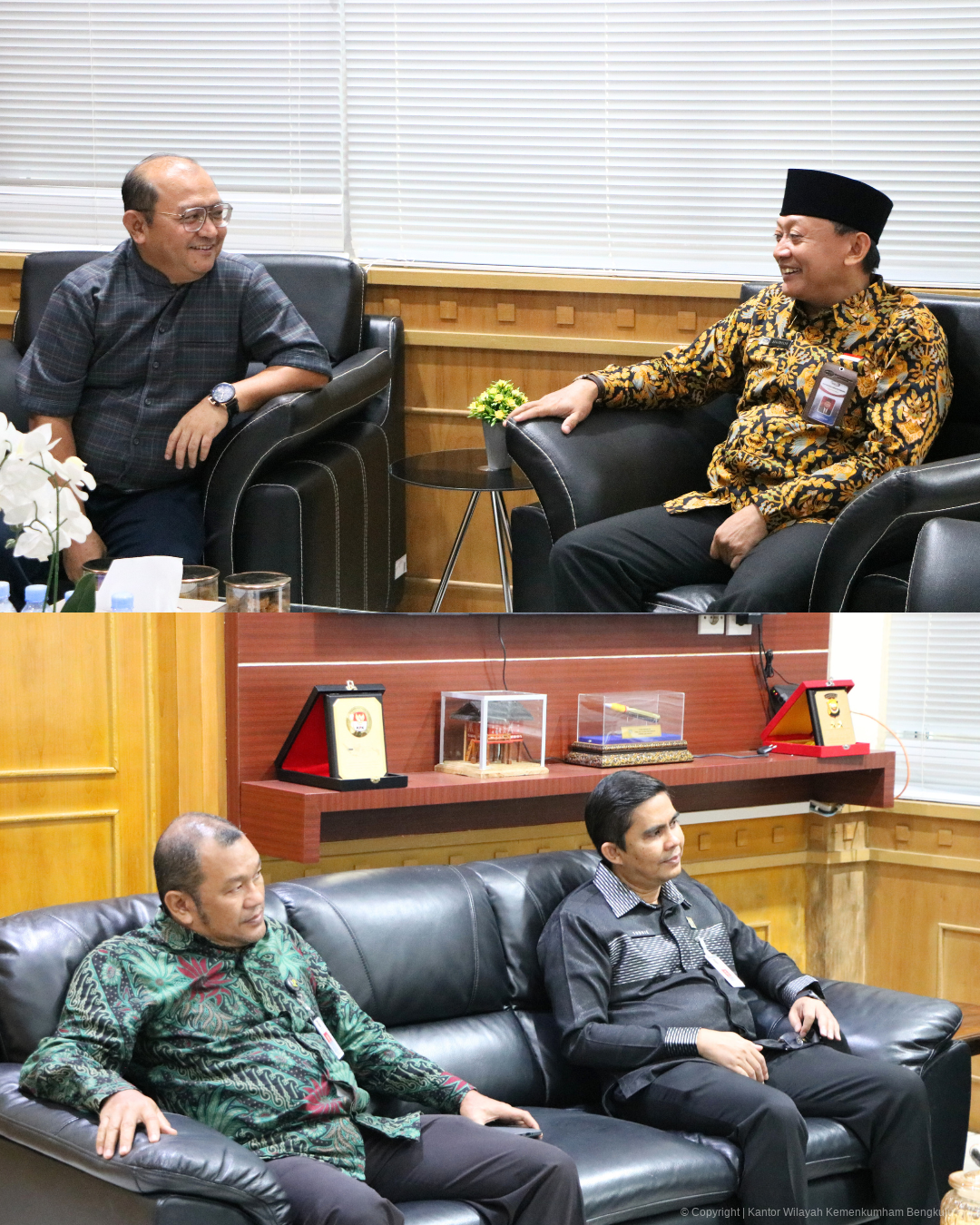 Sinergi untuk Pemerintahan yang Akuntabel, Kanwil Kemenkum Bengkulu Sambangi BPKP Bengkulu