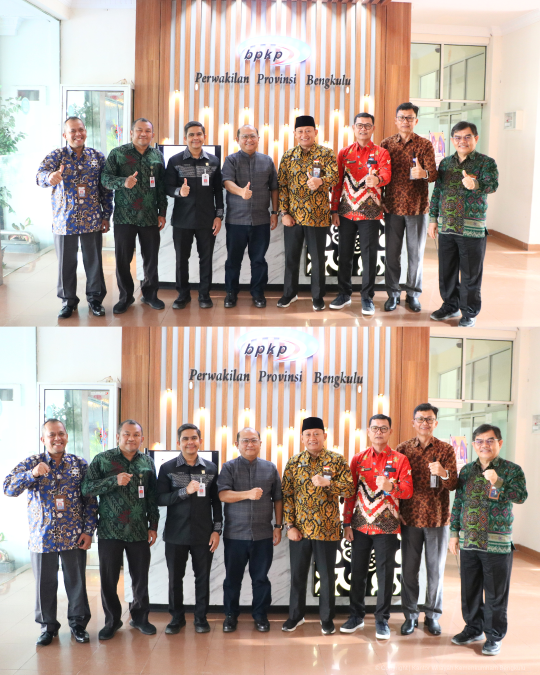 Sinergi untuk Pemerintahan yang Akuntabel, Kanwil Kemenkum Bengkulu Sambangi BPKP Bengkulu